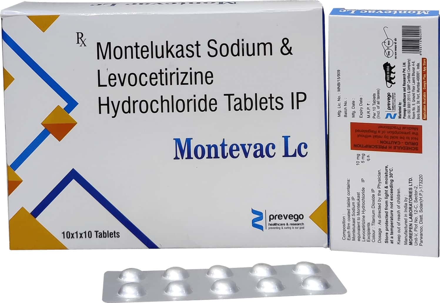 Montevac Lc Strip Of 10 Tablets: Uses, Side Effects, Price & Dosage ...
