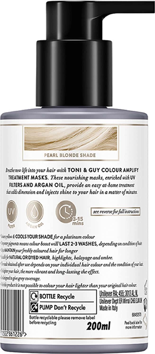 Buy TONI & GUY COLOUR AMPLIFY HAIR MASK PEARL BLONDE, GIVES COLOUR ...