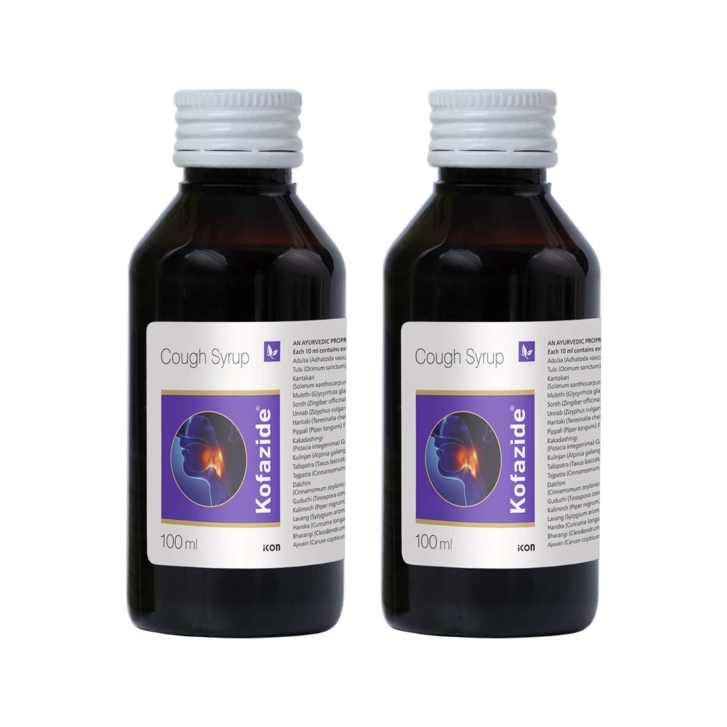 Buy KOFAZIDE SYRUP 100 ML | WITH ADULSA, TULSI & MULETHI | PACK OF 3 ...
