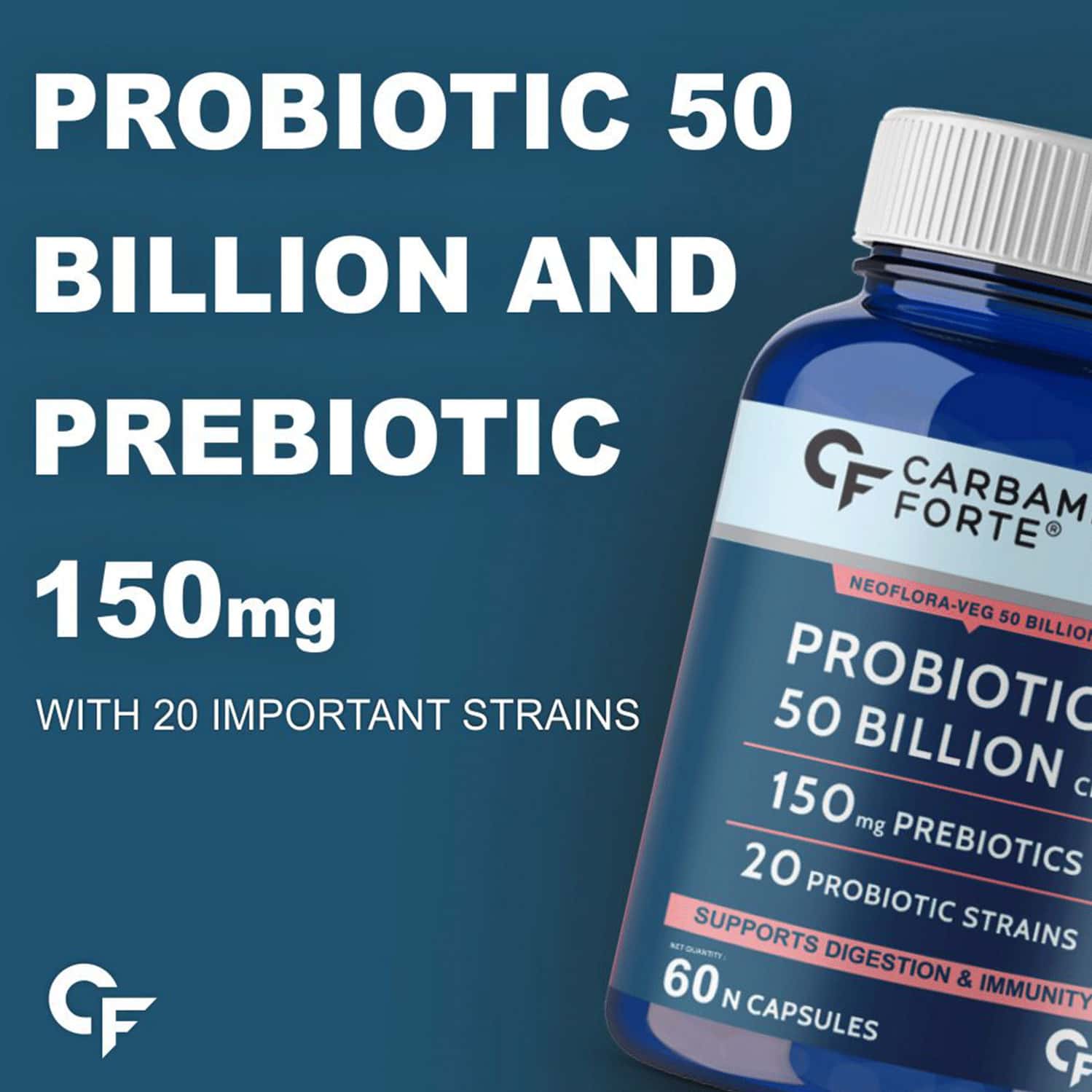 Buy CARBAMIDE FORTE PROBIOTICS 50 BILLION CFU WITH PREBIOTICS 150 MG ...