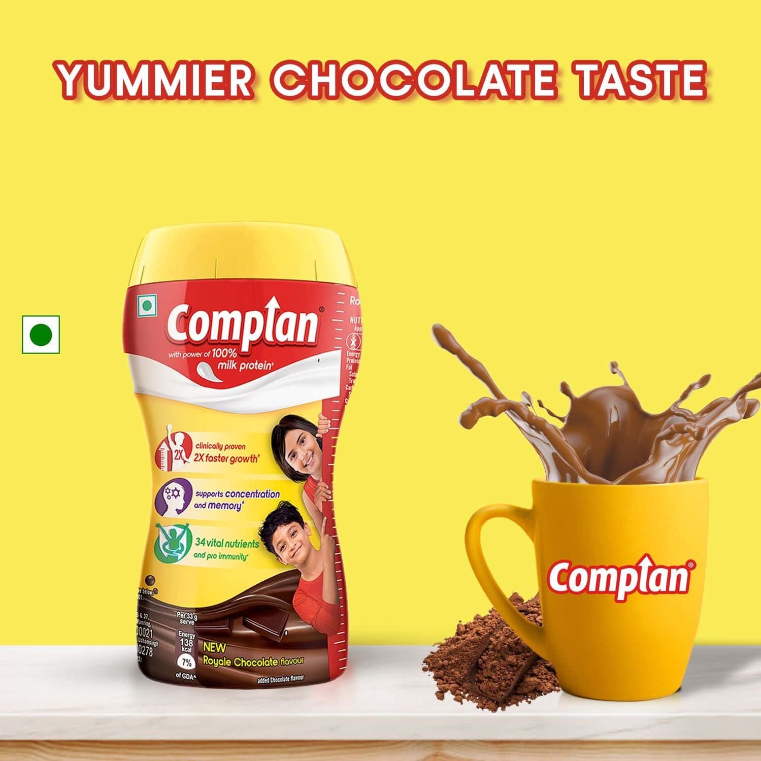 Buy COMPLAN NUTRITION AND HEALTH DRINK ROYALE CHOCOLATE 200G, JAR Online & Get Upto 60% OFF at ...