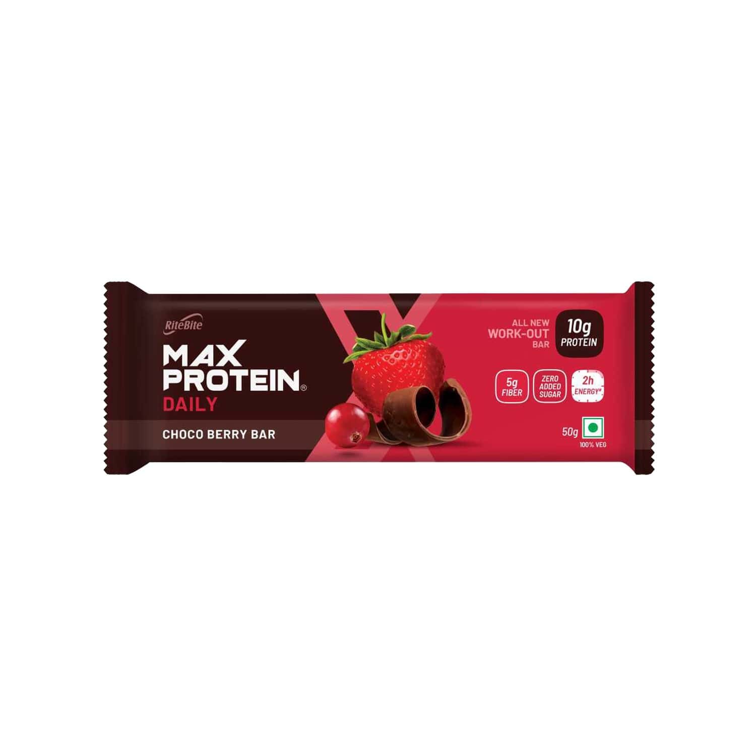 Buy Ritebite Max Protein Daily Choco Berry Protein Bars 300g - Pack Of ...