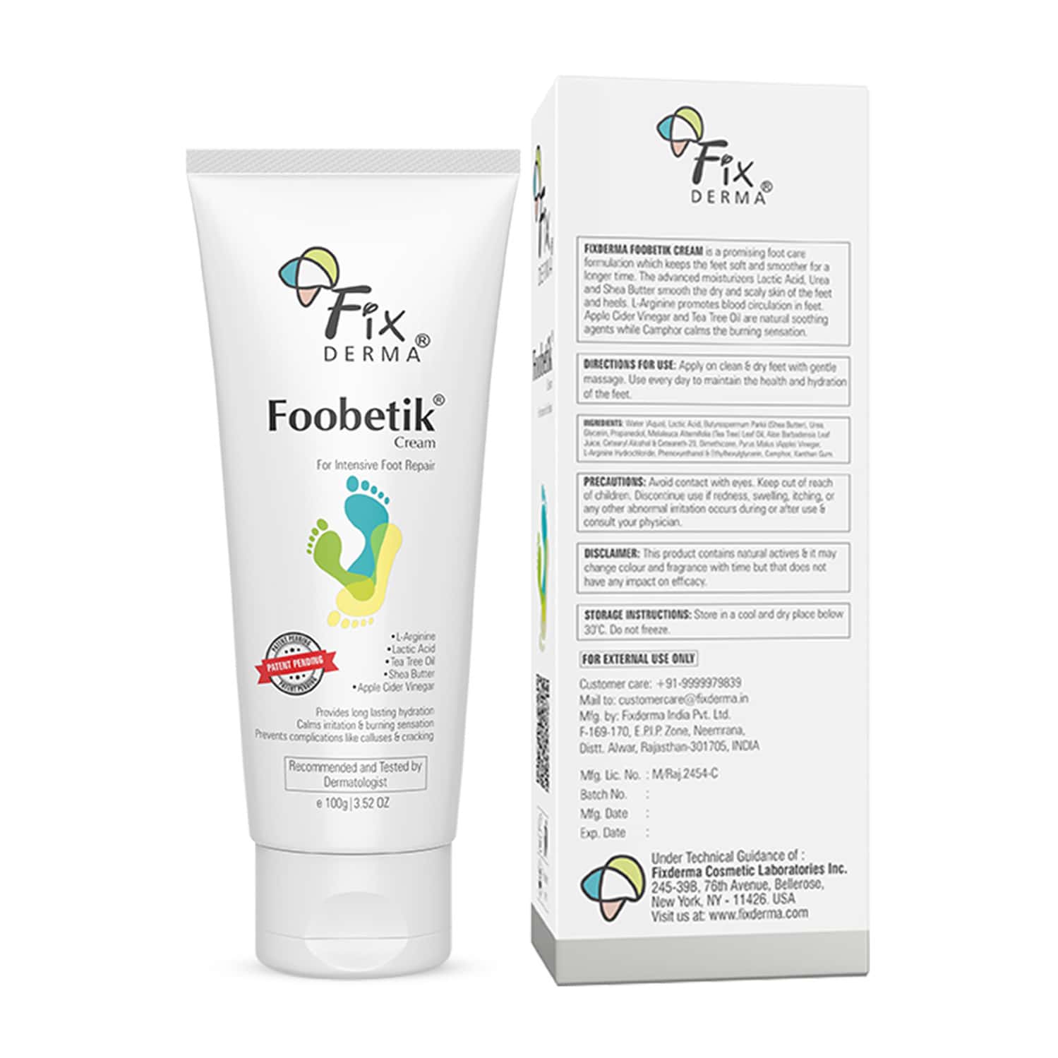 Buy FIXDERMA HEEL REPAIR FOOBETIK FOOT CREAM FOR NORMAL DIABETIC FOOT ...