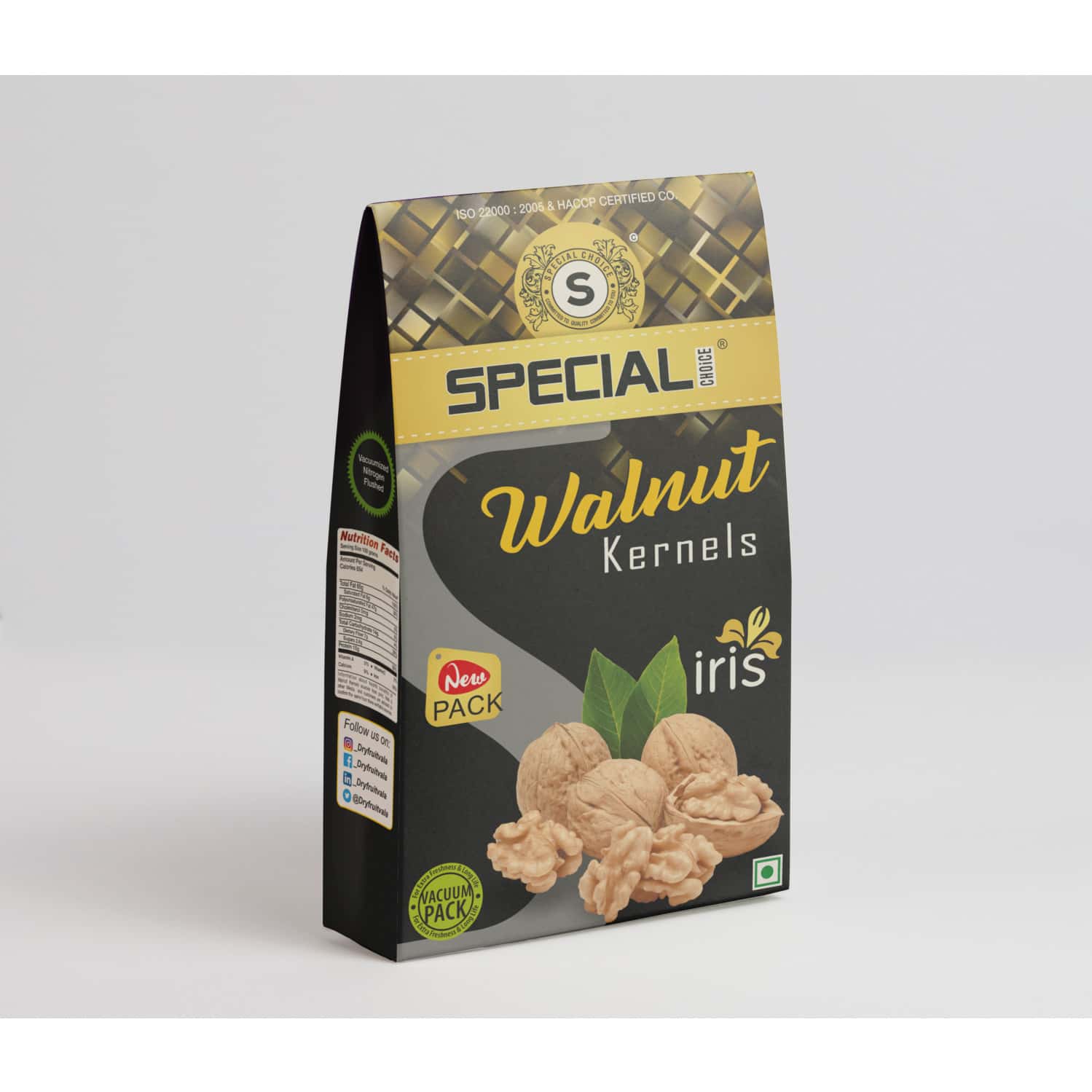 Buy SPECIAL CHOICE WALNUT KERNELS IRIS VACUUM PACK 250G X 3 Online ...