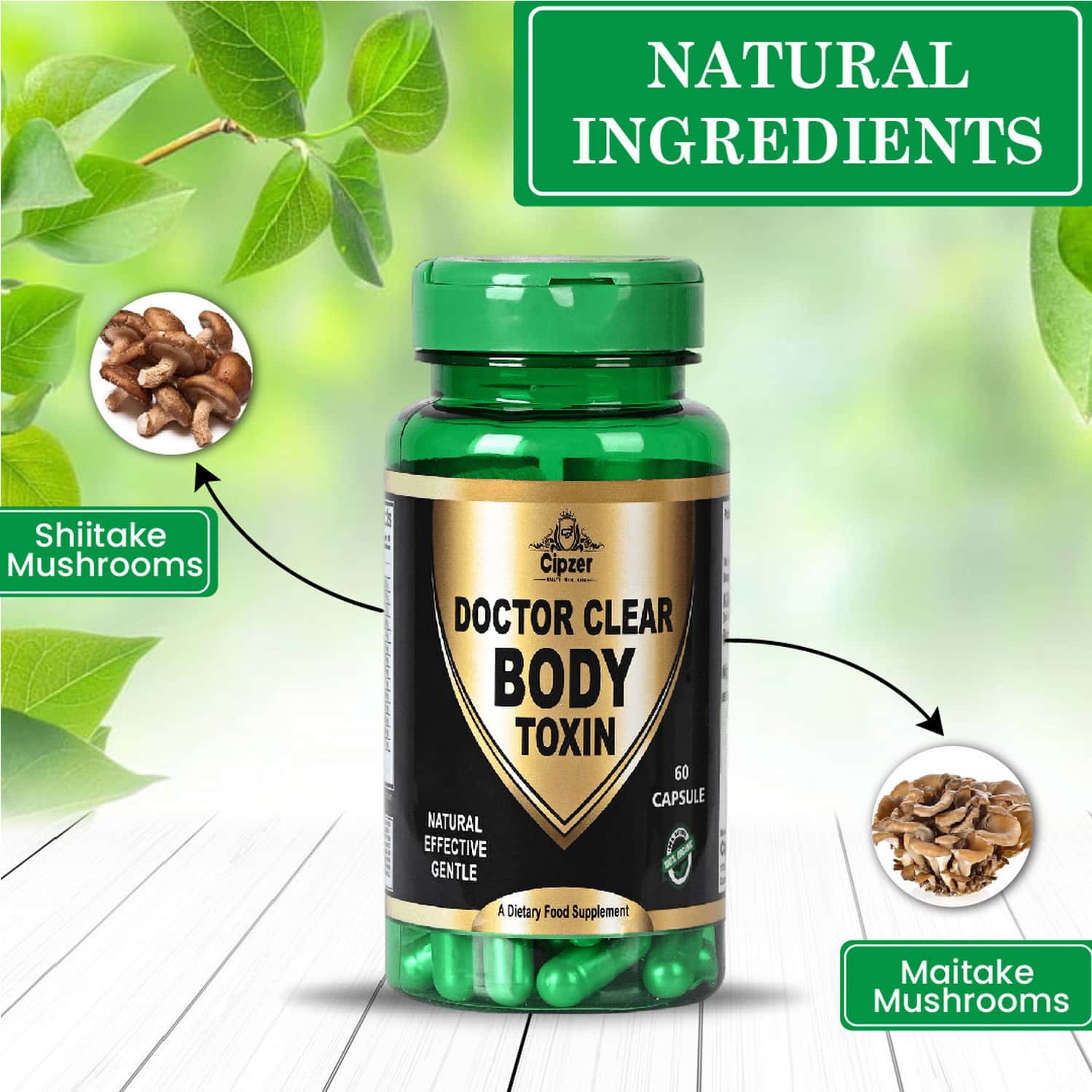 Buy CIPZER DOCTOR CLEAR BODY TOXIN CAPSULE SUPPORTS DETOXIFICATION ...