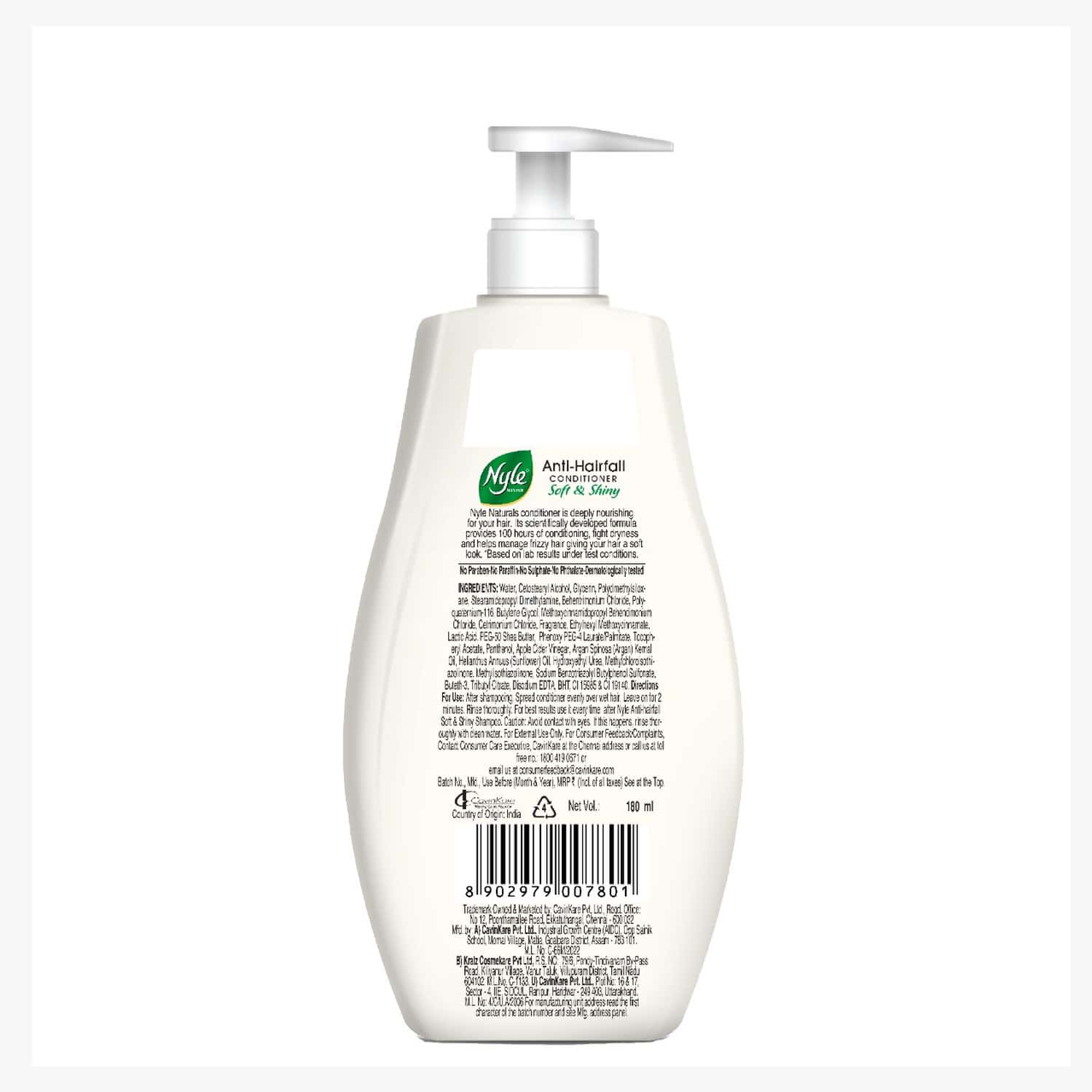 Buy NYLE NATURALS SOFT & SHINY 100 HOURS CONDITIONING ANTI HAIRFALL ...