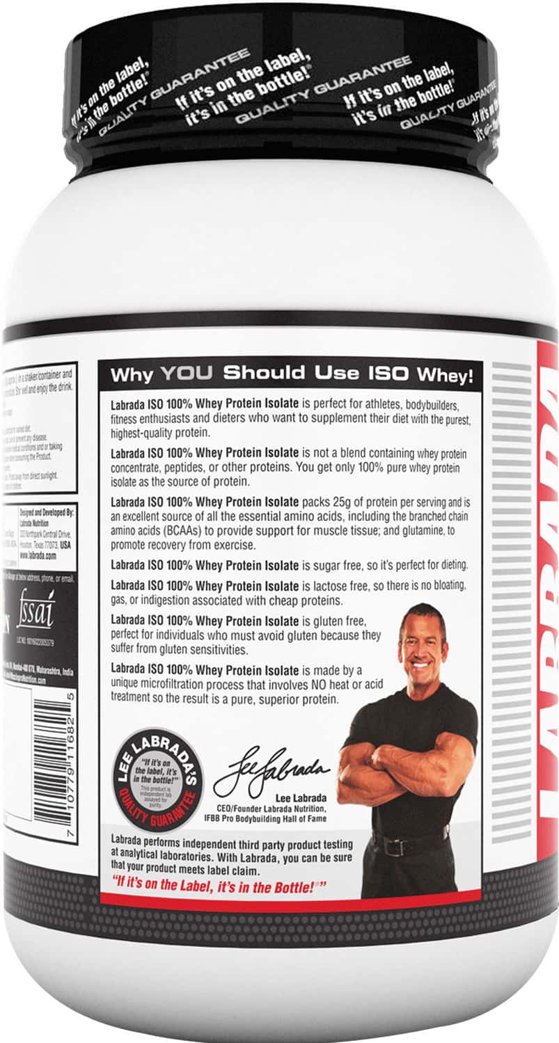 Buy LABRADA ISO WHEY 100% WHEY PROTEIN ISOLATE - 2 LBS (900G) (CAFE ...