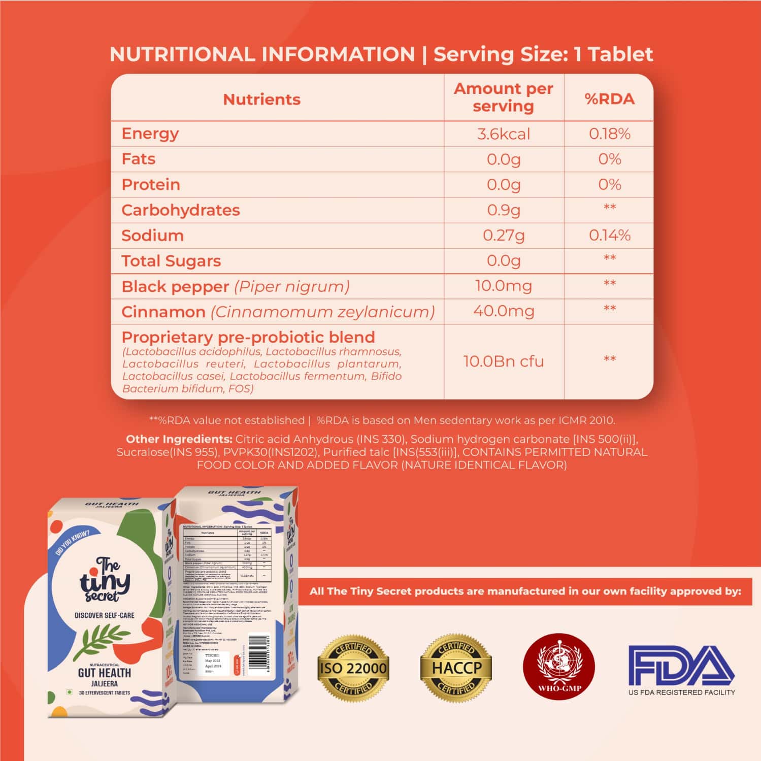 Buy THE TINY SECRETWIZZ OF FIZZ GUT HEALTH EFFERVESCENT TABLETS ...