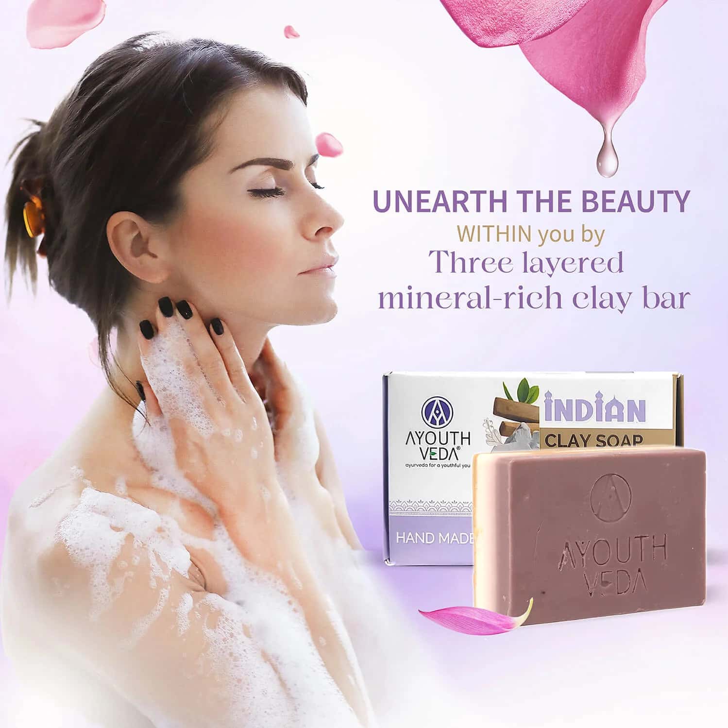 Buy AYOUTHVEDA INDIAN CLAY SOAP Online & Get Upto 60% OFF at PharmEasy