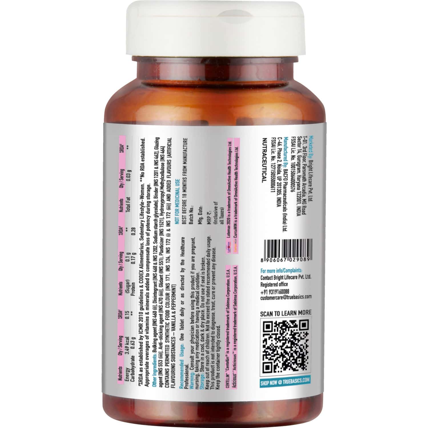 Buy TRUEBASICS MULTIVITAMIN WOMEN (30 TABLETS) + ASHWAGANDHA (30 ...