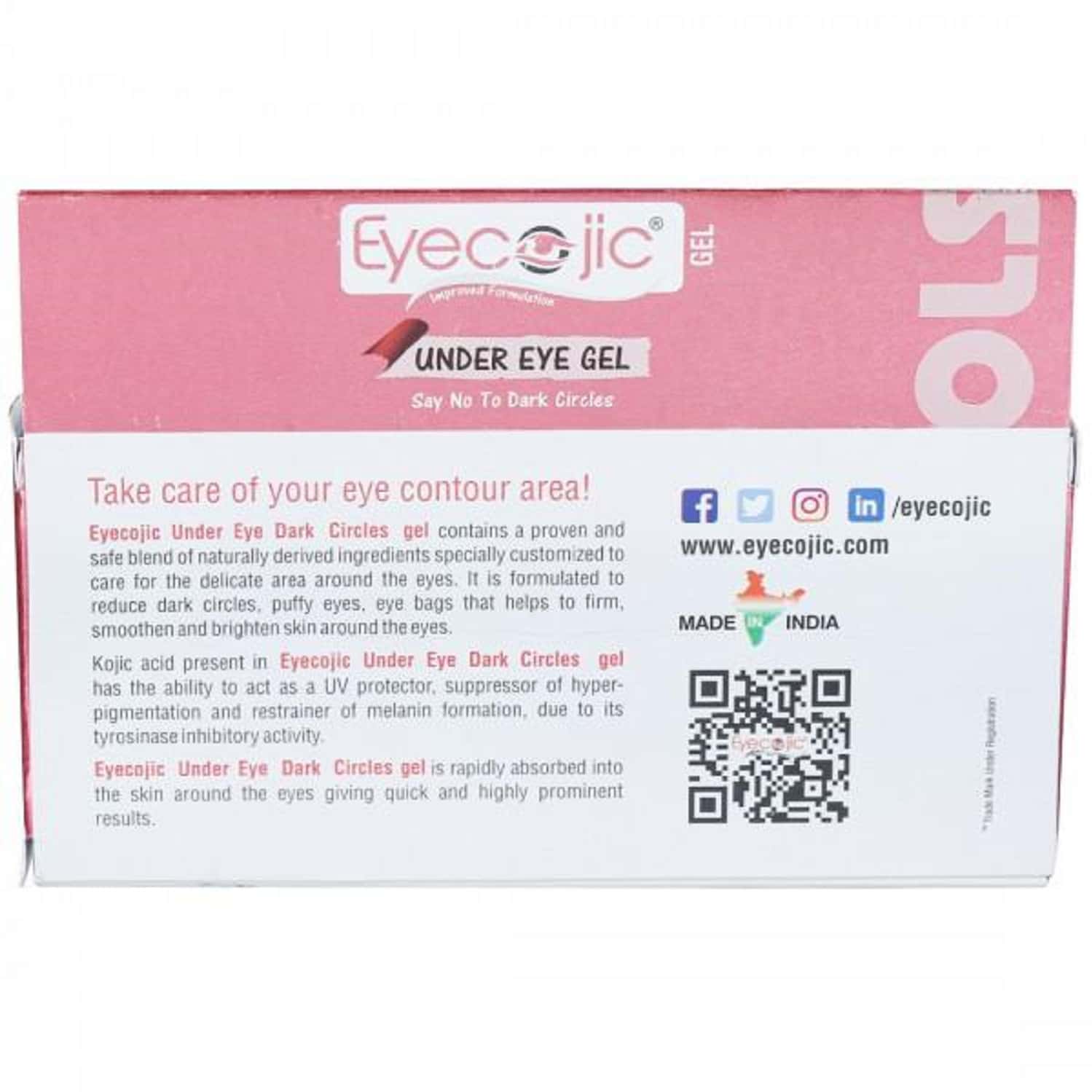 Buy EYECOJIC UNDER EYE GEL 15GM Online & Get Upto 60% OFF at PharmEasy