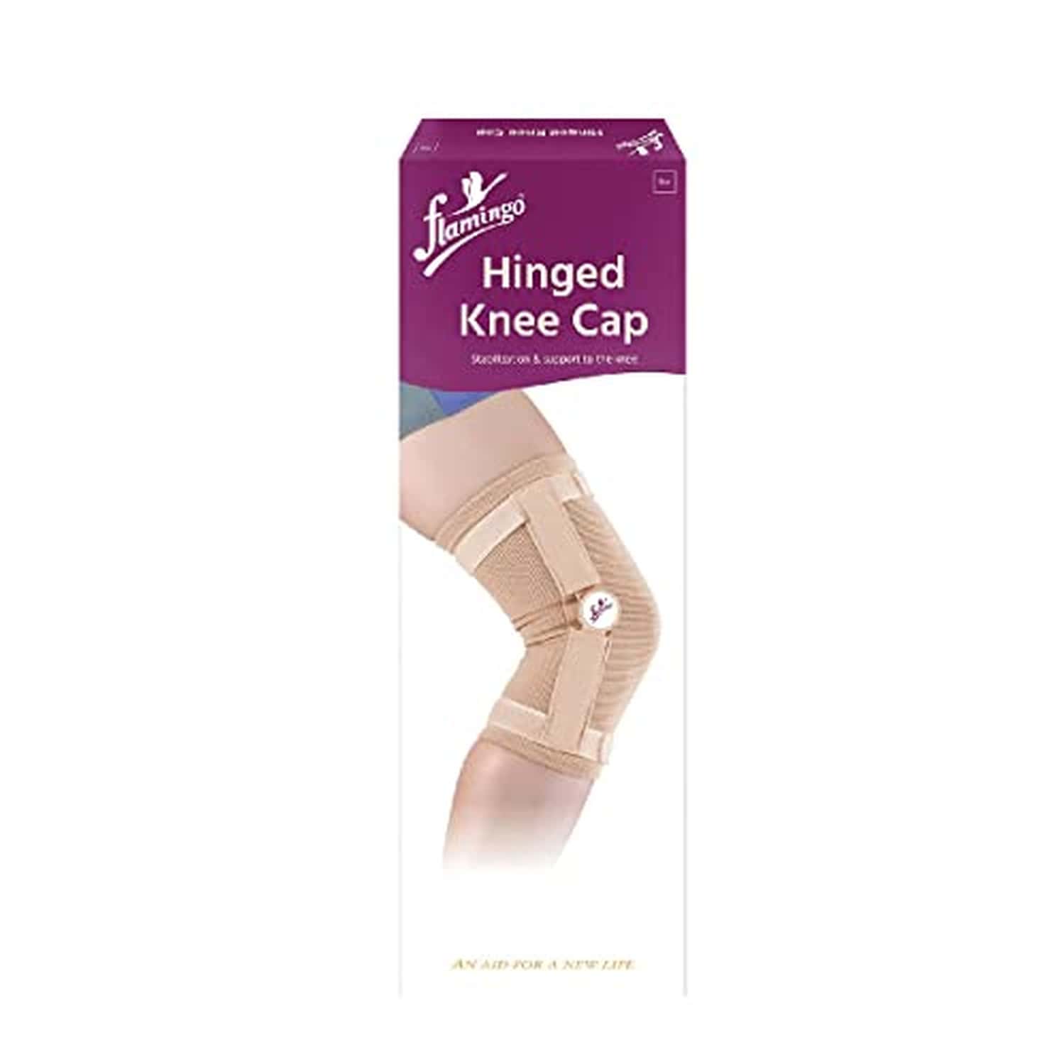 Buy FLAMINGO HINGED KNEE CAP SUPPORT BRACE SLEEVES, SIZE-XL Online ...