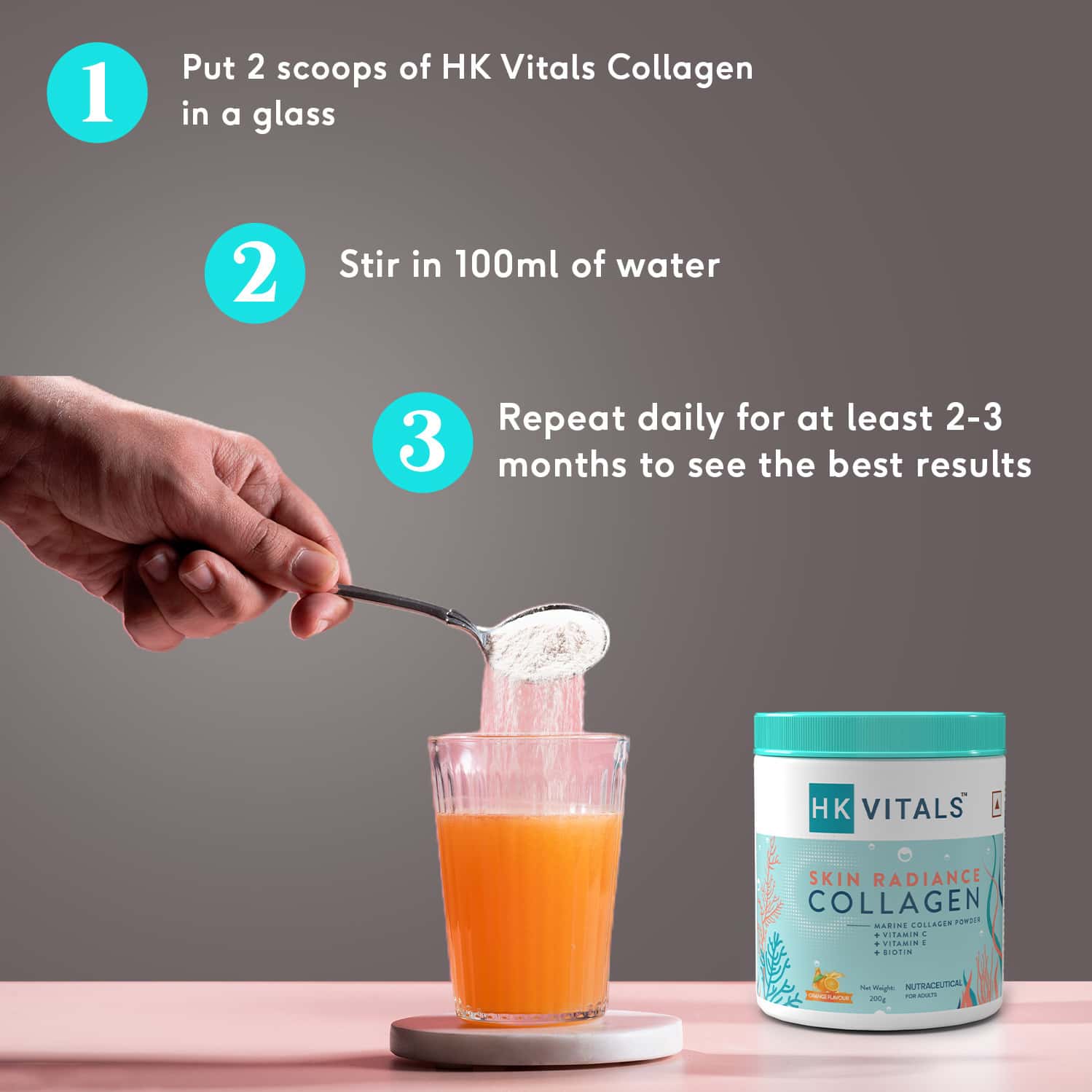 Buy HEALTHKART HK VITALS SKIN RADIANCE COLLAGEN POWDER, MARINE COLLAGEN ...
