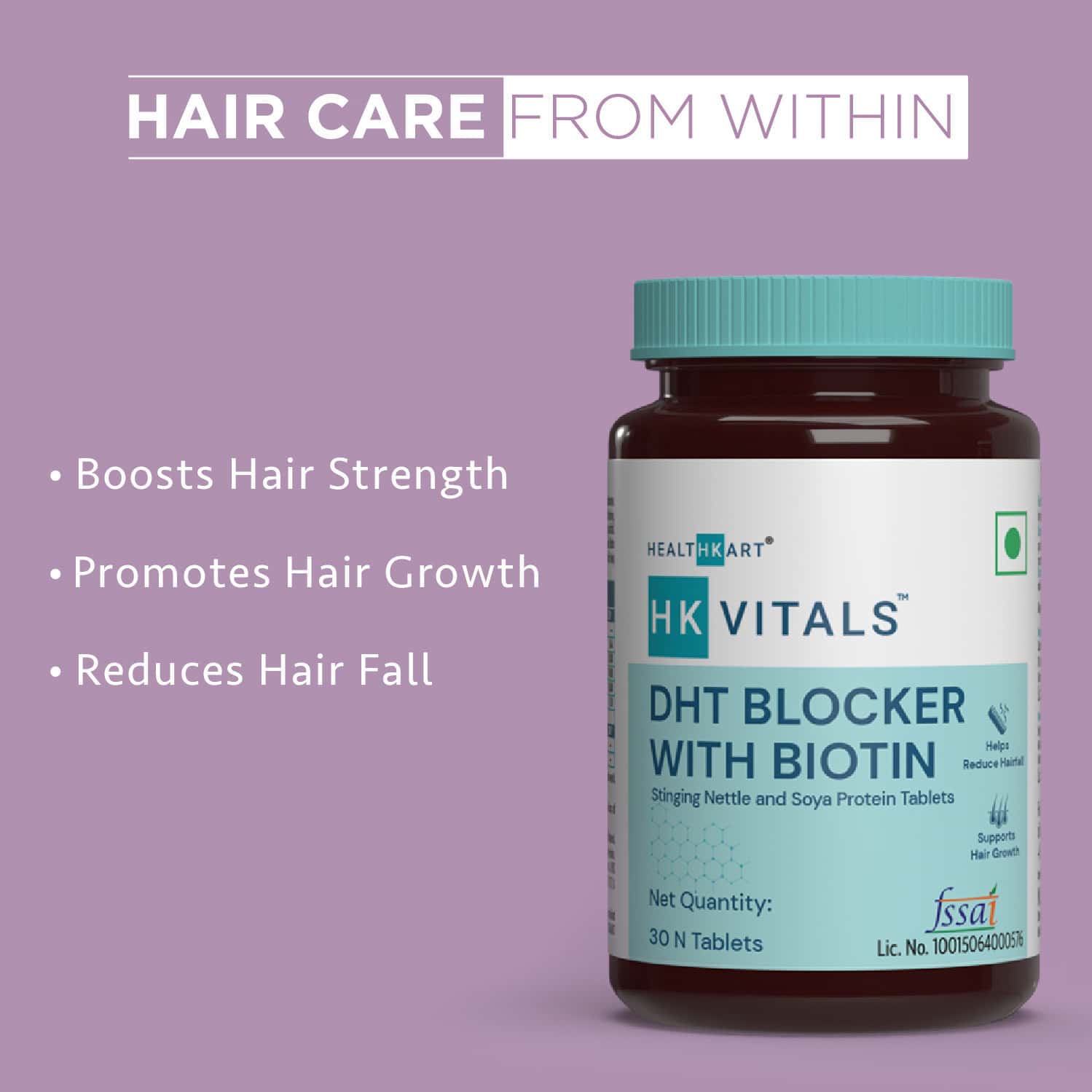 Buy HEALTHKART HK VITALS DHT BLOCKER WITH BIOTIN, HELPS REDUCE HAIR ...
