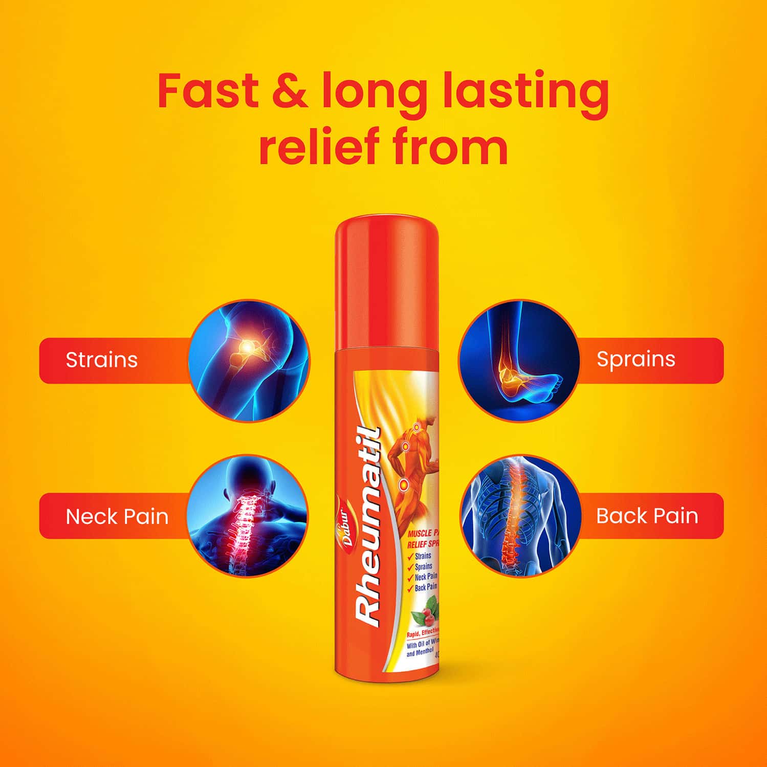 Buy DABUR RHEUMATIL SPRAY 40G Online & Get Upto 60% OFF at PharmEasy