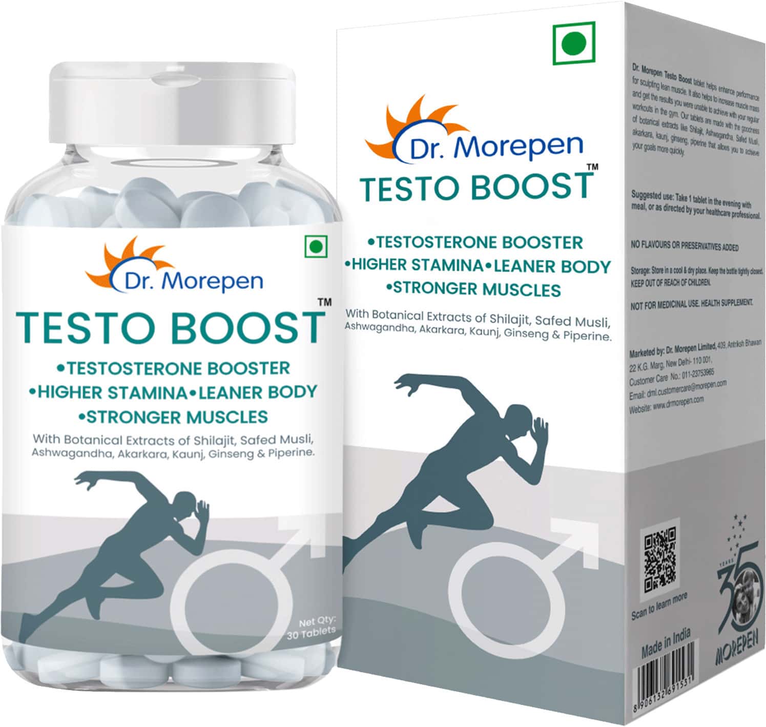 Buy DR. MOREPEN TESTO BOOST FOR ENERGY STAMINA & MUSCLE GROWTH - 30 ...