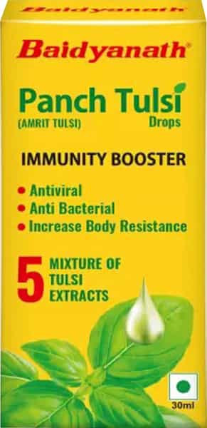 Buy BAIDYANATH PANCH (AMRIT) TULSI DROPS,NATURAL IMMUNITY BOOSTER ...
