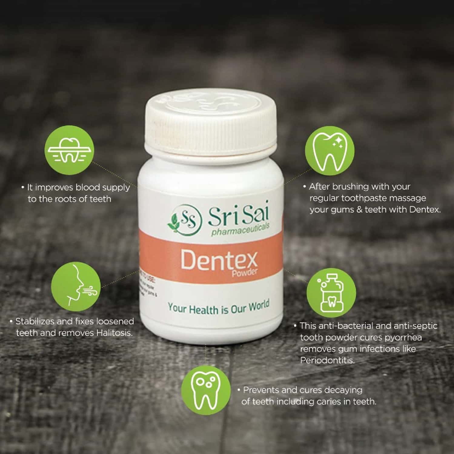 Buy DENTEX POWDER - BOTTLE OF 60G Online & Get Upto 60% OFF at PharmEasy