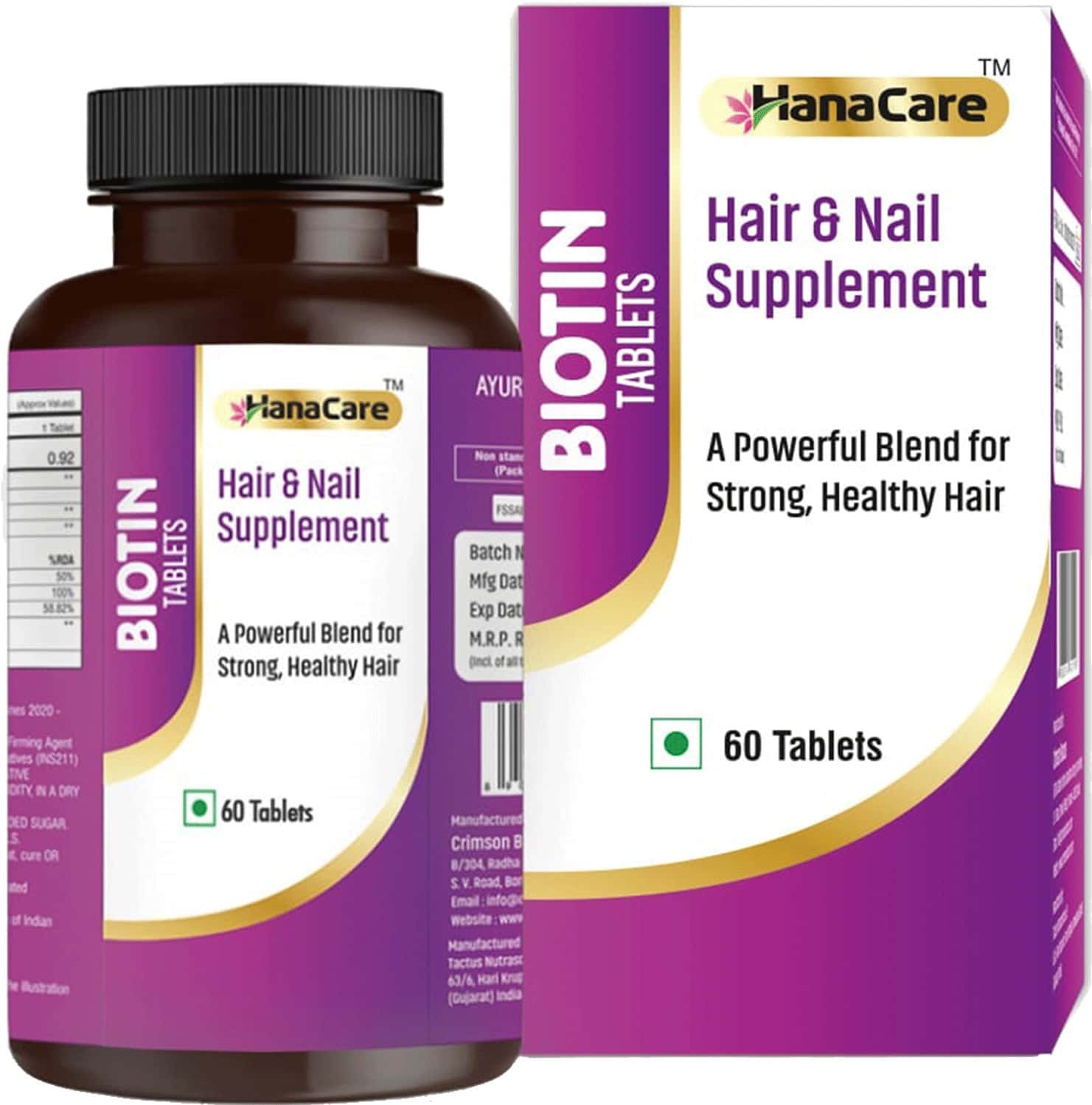 Buy HANACARE HAIR BIOTIN TABLETS Online & Get Upto 60% OFF at PharmEasy