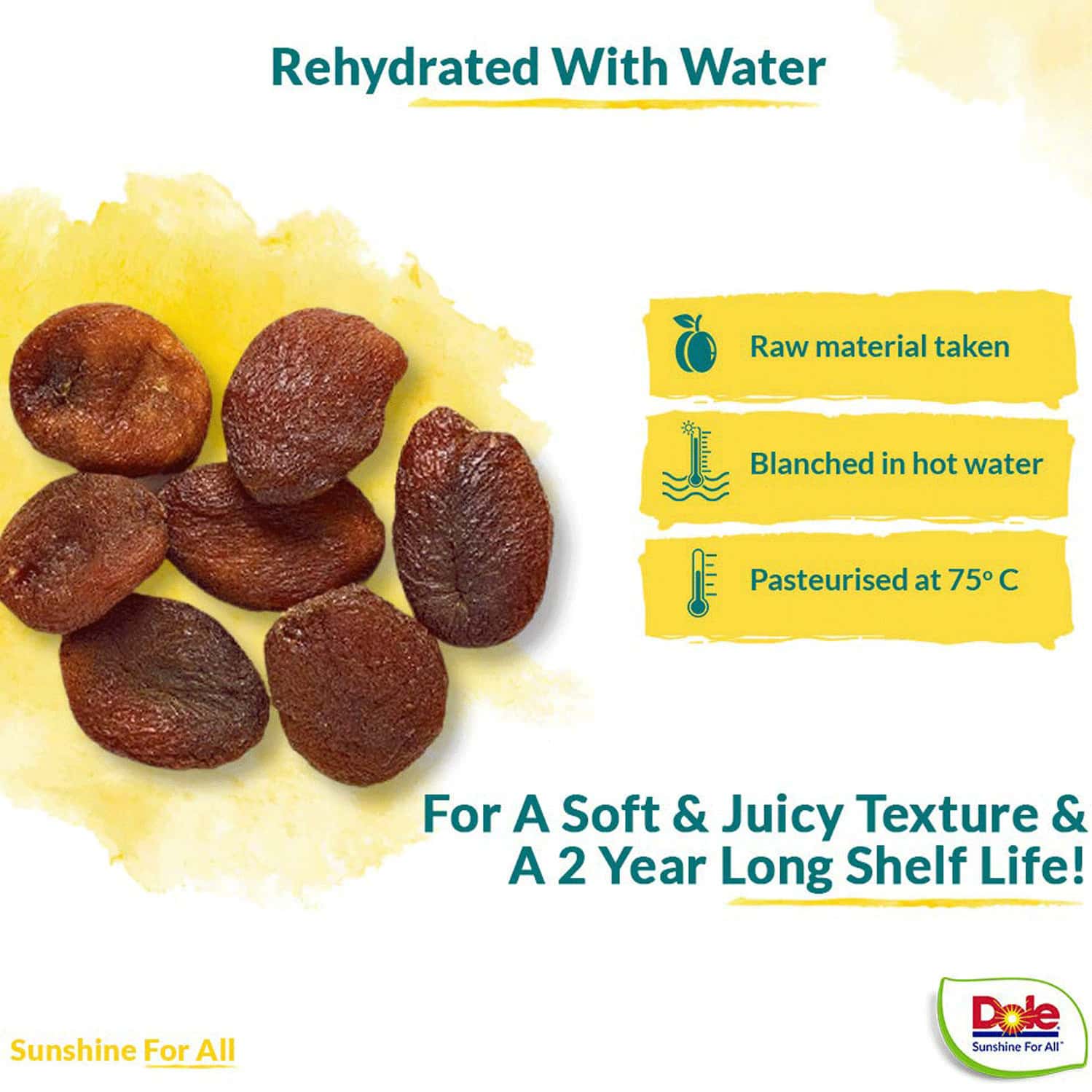 Buy DOLE SELECT PREMIUM ORGANIC HANDPICKED APRICOTS | SOFT DRIED ...