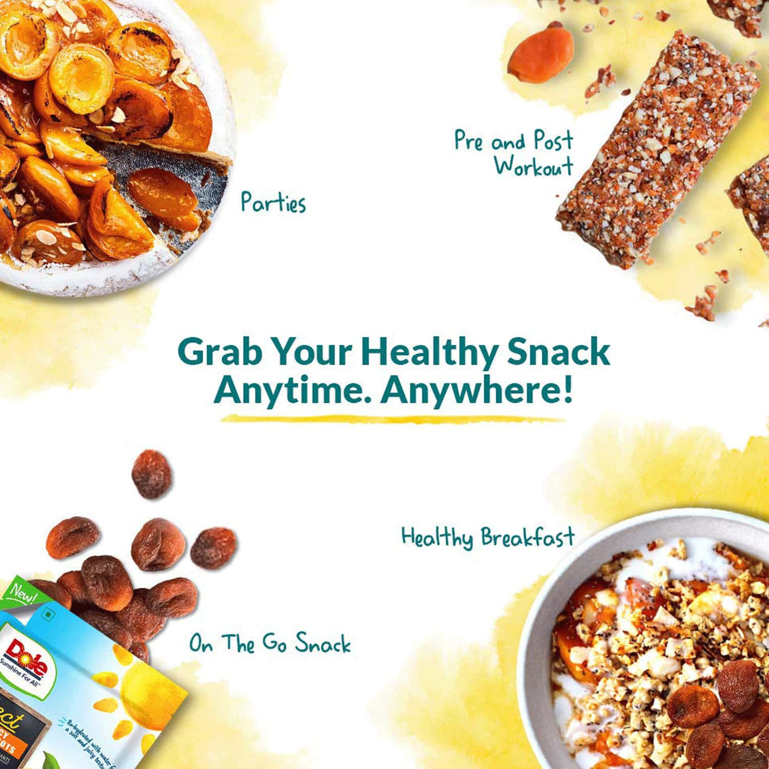 Buy DOLE SELECT PREMIUM ORGANIC HANDPICKED APRICOTS | SOFT DRIED ...