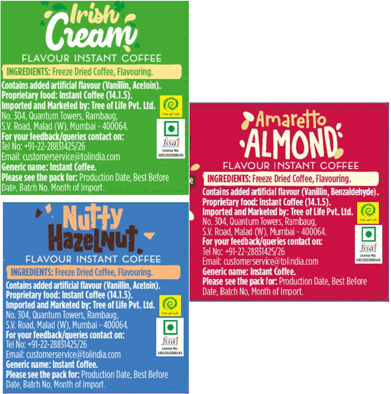 Buy BEANIES FLAVOURED INSTANT COFFEE|IRISH CREAM 50G, NUTTY HAZELNUT ...