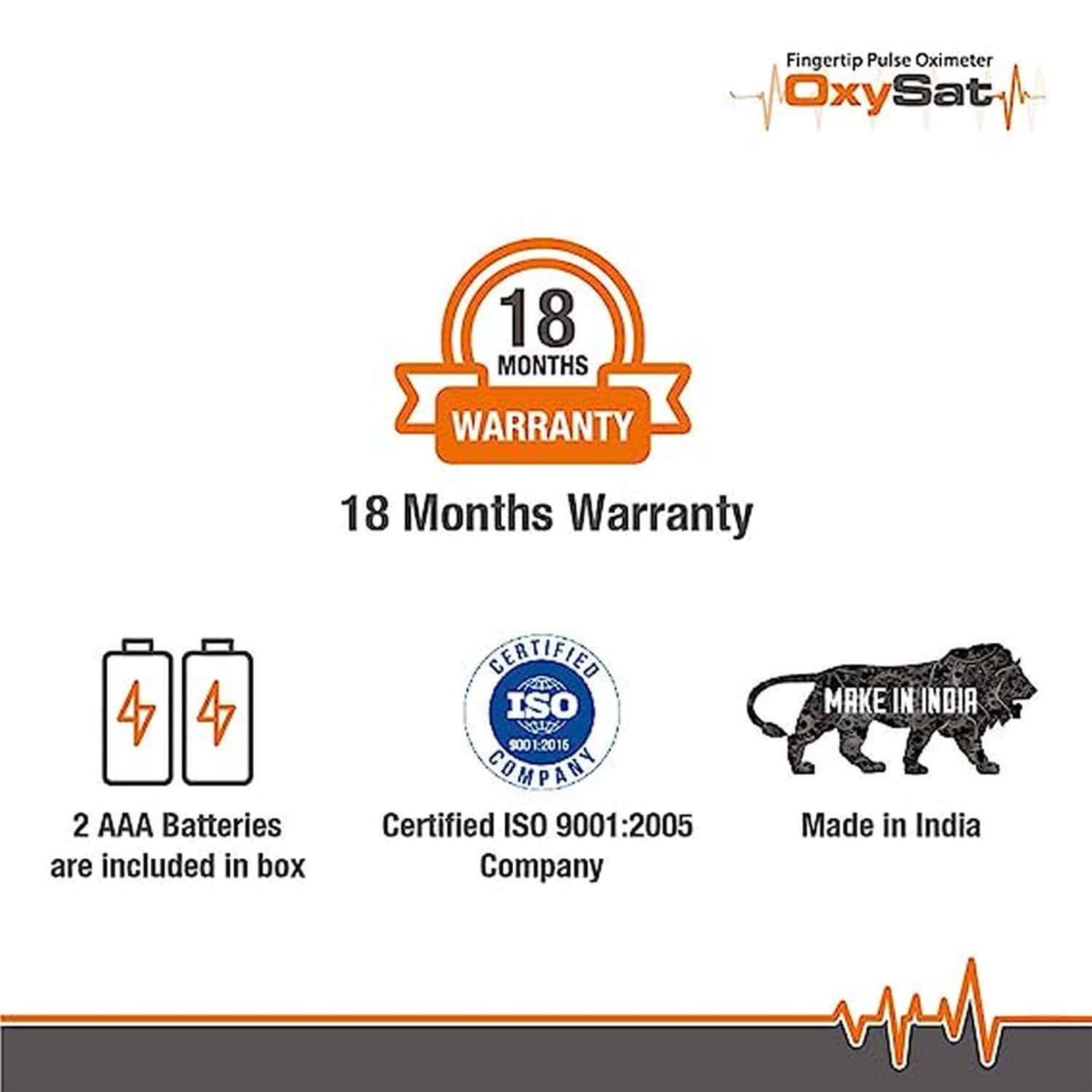 Buy OXYSAT - FINGER TIP PULSE OXIMETER WITH SPO2, PERFUSION INDEX OLEDS ...