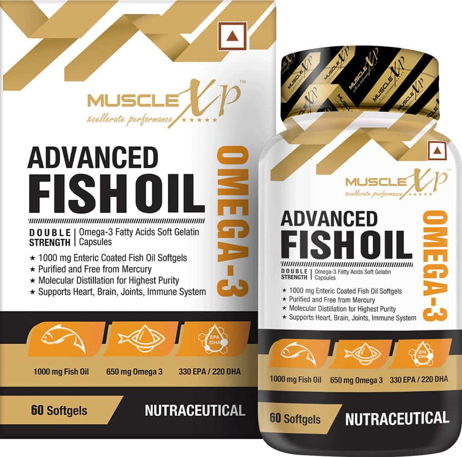 Buy HEALTHKART HK VITALS ADVANCED OMEGA 3, 1000 MG OMEGA 3 WITH 360 MG ...