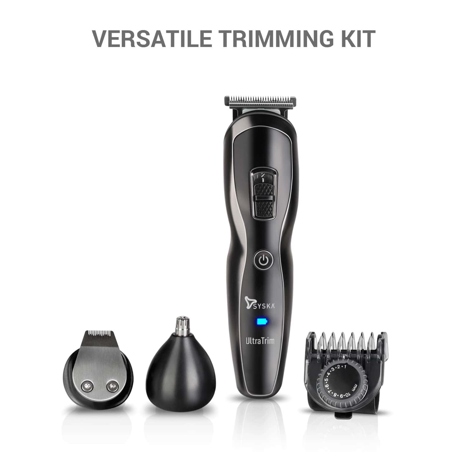 Buy SYSKA HT3333K RUNTIME: 60 MIN TRIMMER FOR MEN (BLACK) Online & Get ...
