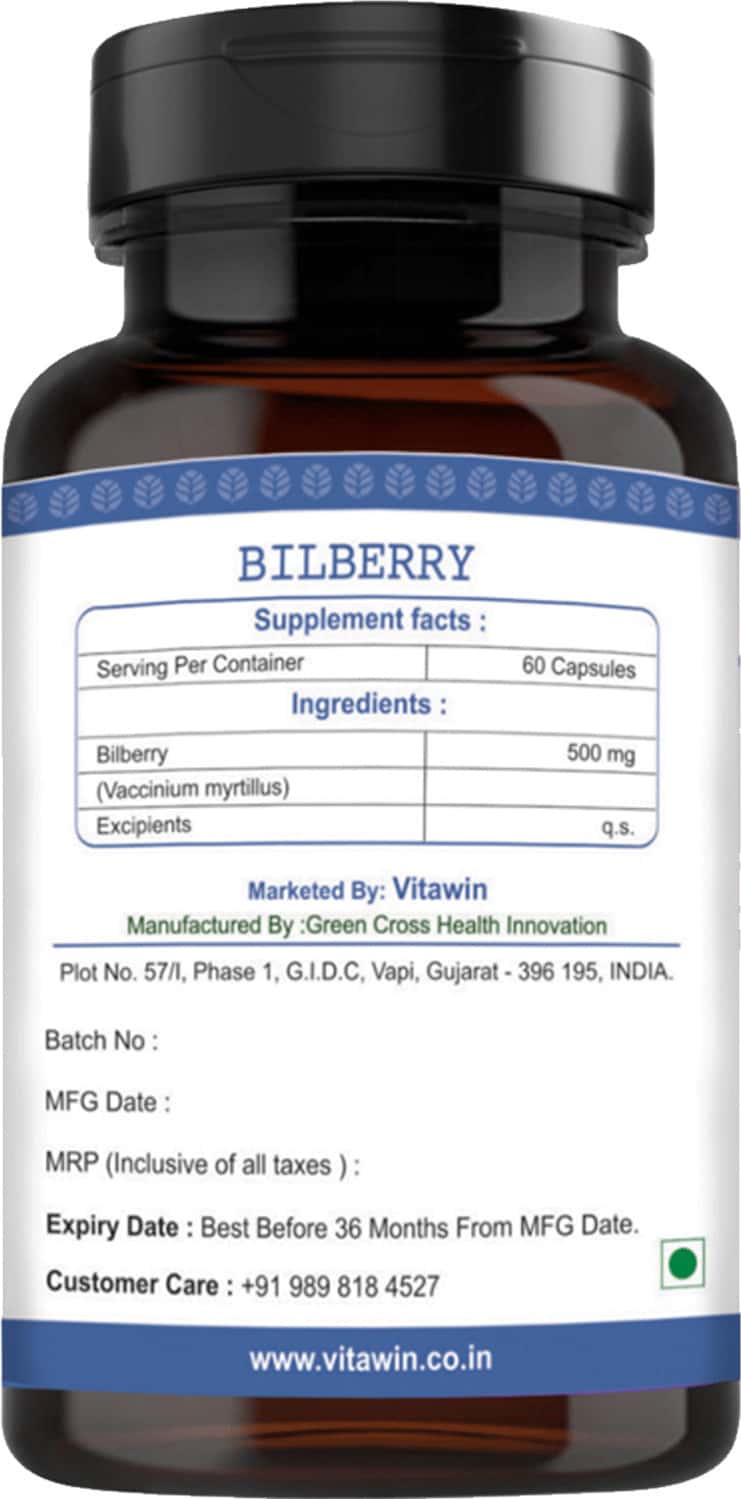 Buy VITAWIN BILBERRY FOR HEALTHY VISION & EYE CARE HERBAL NUTRITION ...
