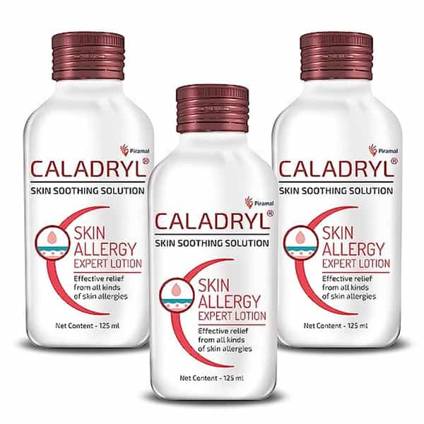 Buy CALADRYL SKIN ALLERGY EXPERT LOTION PACK OF 3 (3 X 125 ML), WHITE ...