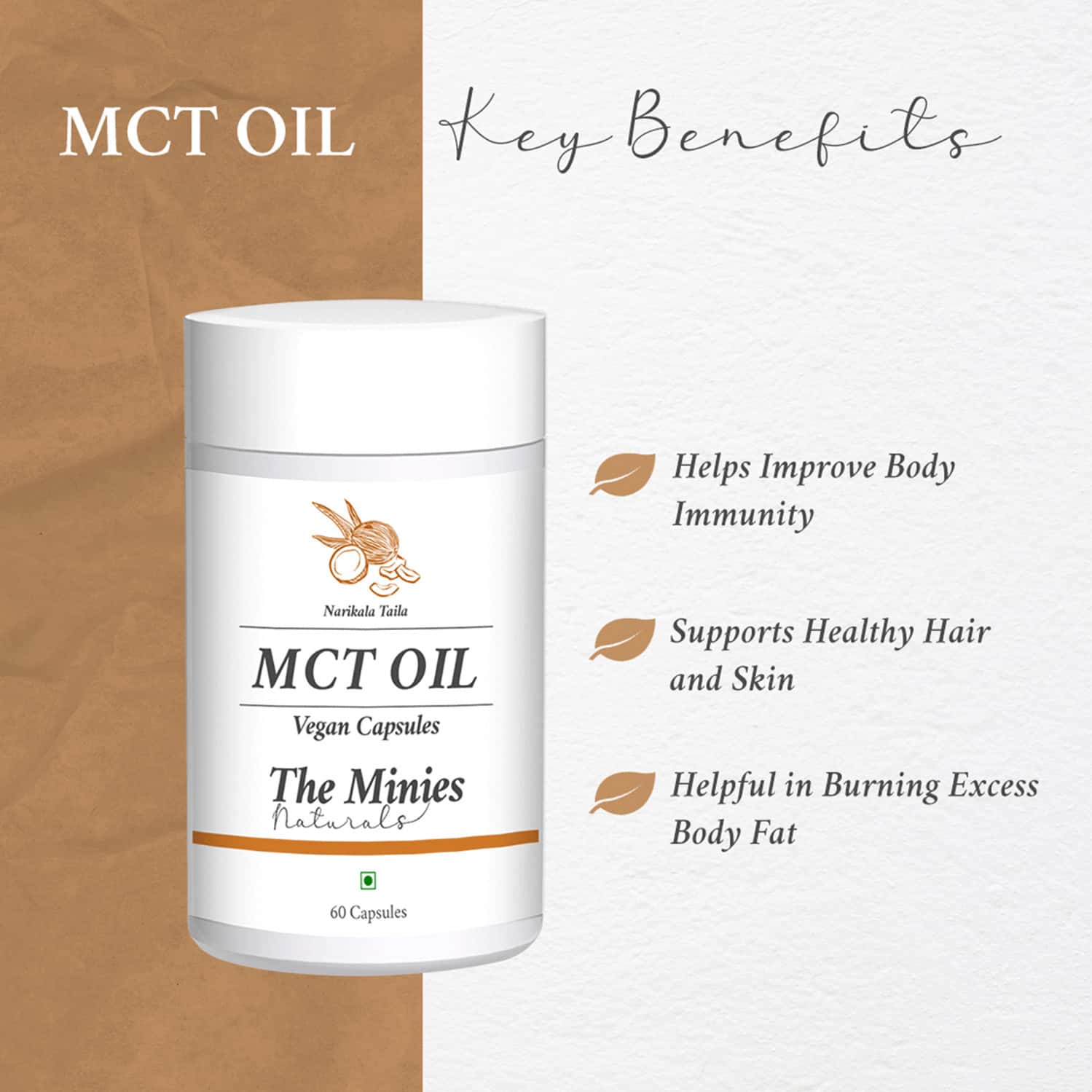 Buy MINIES NATURALS MCT OIL VEGAN CAPSULES Online & Get Upto 60% OFF at ...