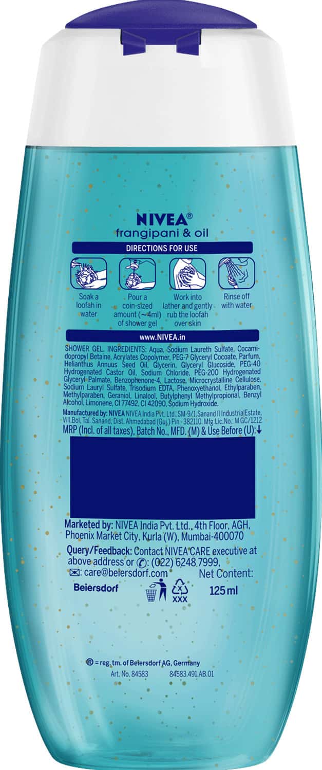 Buy NIVEA FRIGANGIPANI SHOWER GEL 125 ML Online & Get Upto 60% OFF at ...