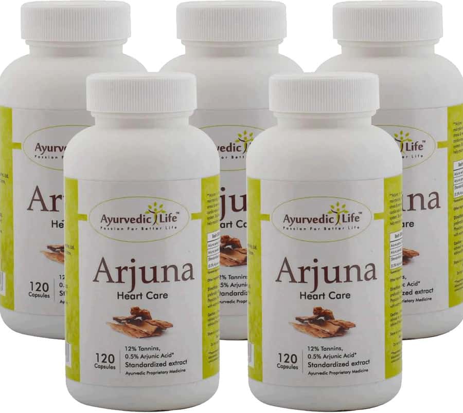 Buy AYURVEDIC LIFE ARJUNA 120 CAPSULES - PACK OF 4 Online & Get Upto 60 ...