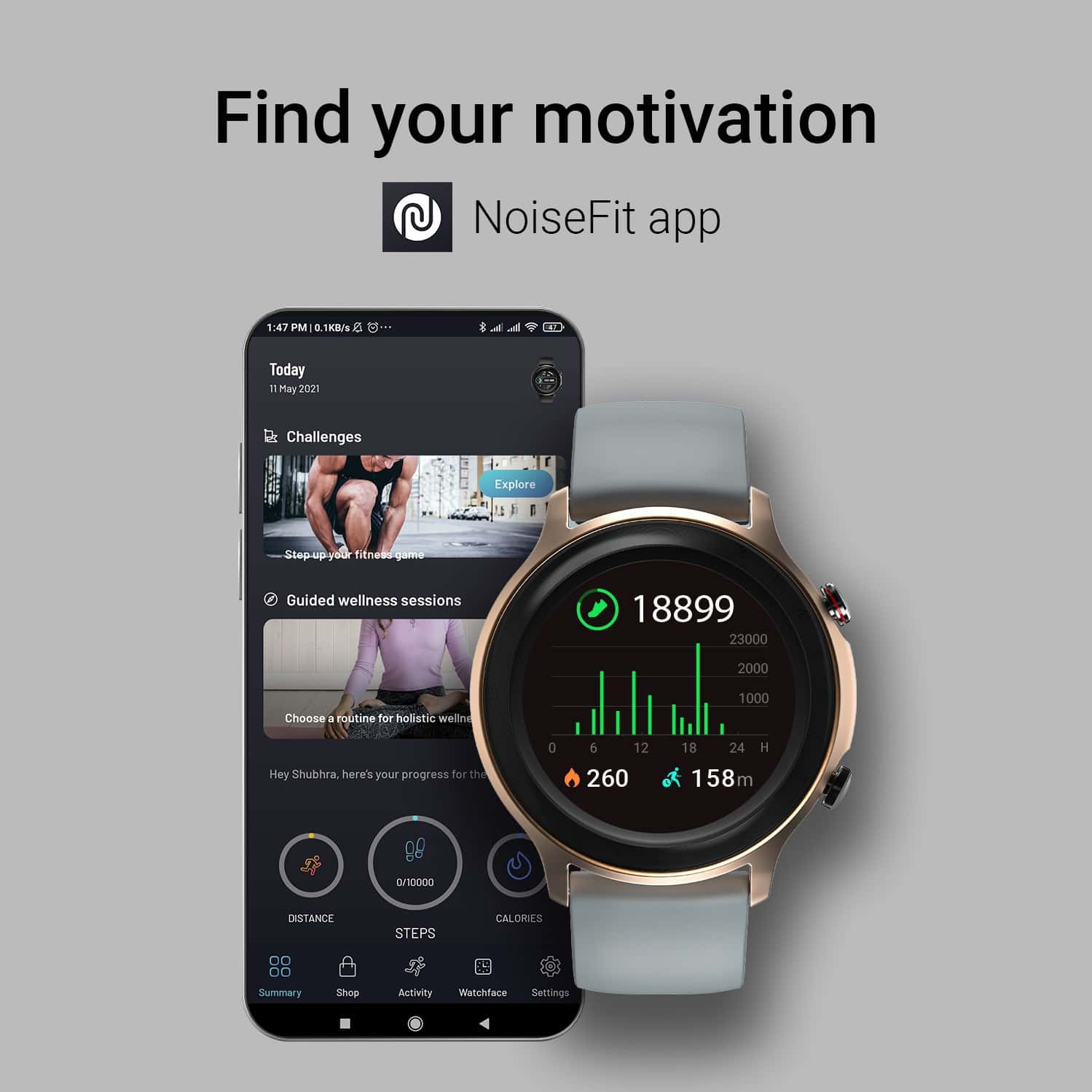 Buy NOISE FIT ACTIVE SPO2 SMARTWATCH (GREY) Online & Get Upto 60% OFF ...