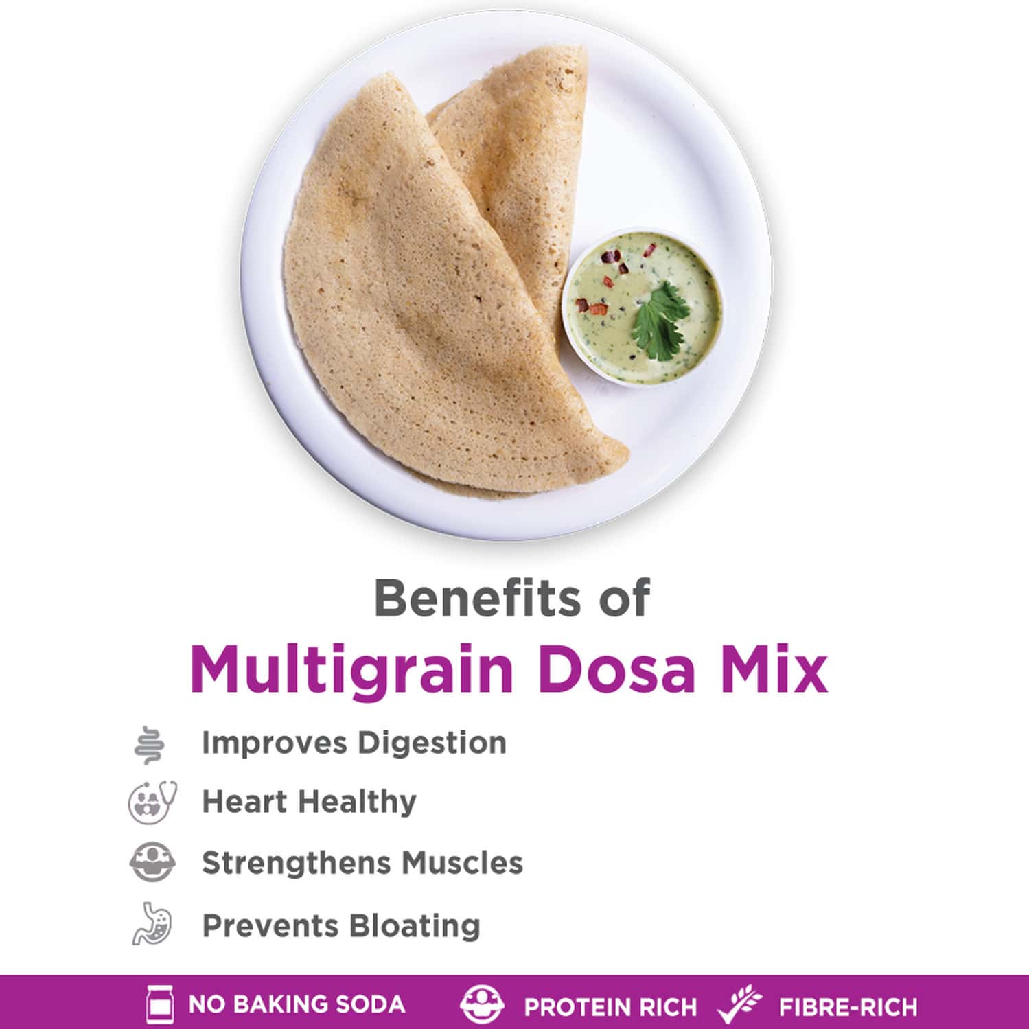 Buy TRUE ELEMENTS MULTIGRAIN DOSA MIX 500GM Online & Get Upto 60% OFF ...
