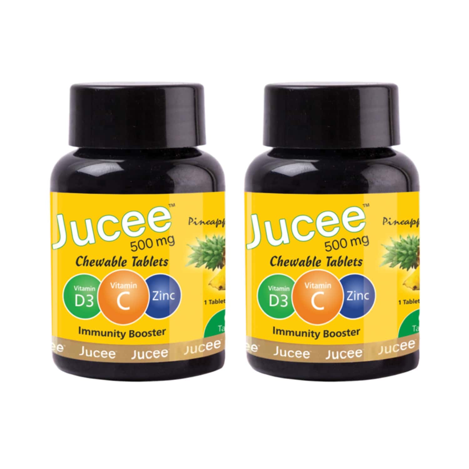 Buy JUCEE CHEWABLE TABLETS 60 CAPS | VITAMINS & ZINC | PINEAPPLE ...