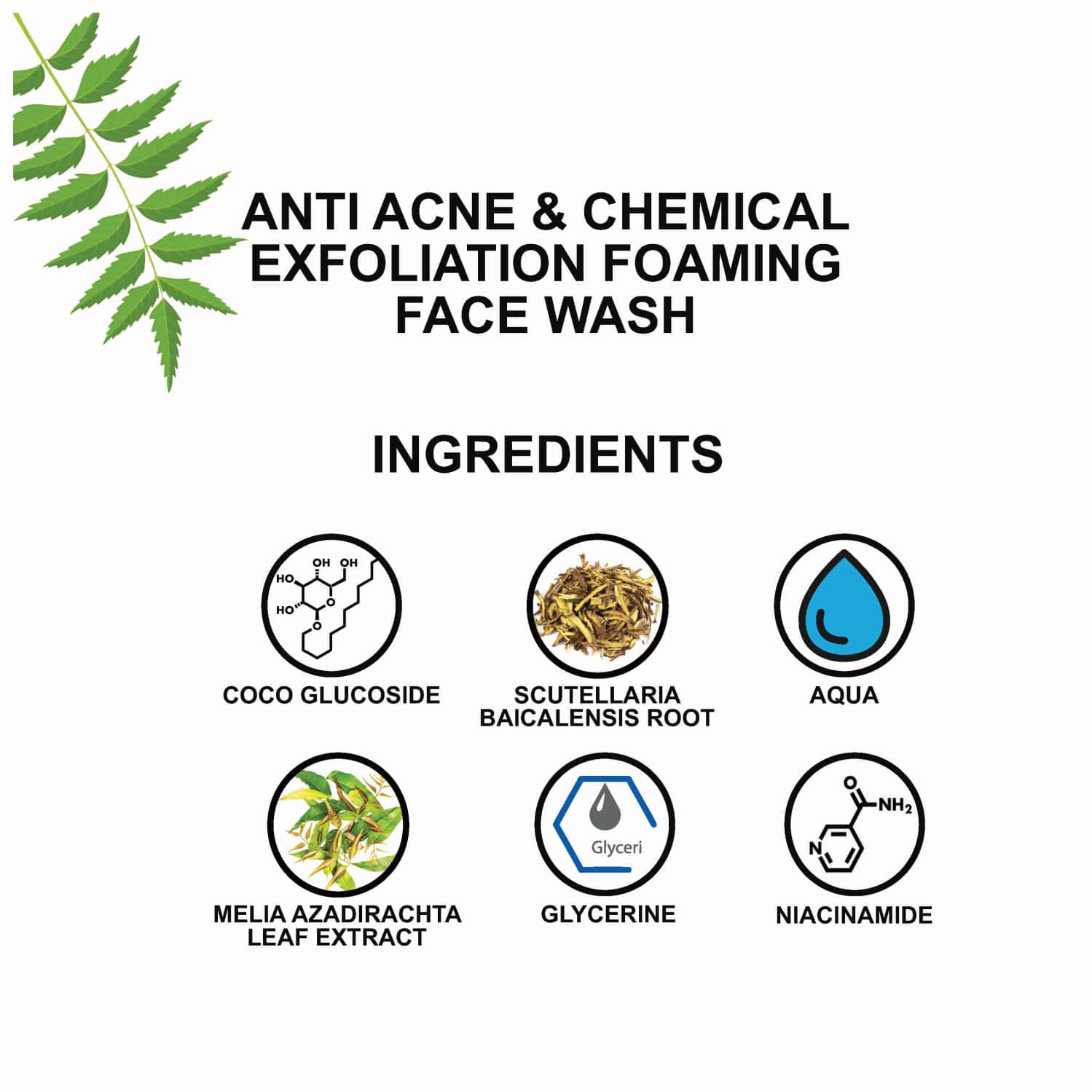 Buy ANTI ACNE & CHEMICAL EXFOLIATION FOAMING FACE WASH Online & Get ...