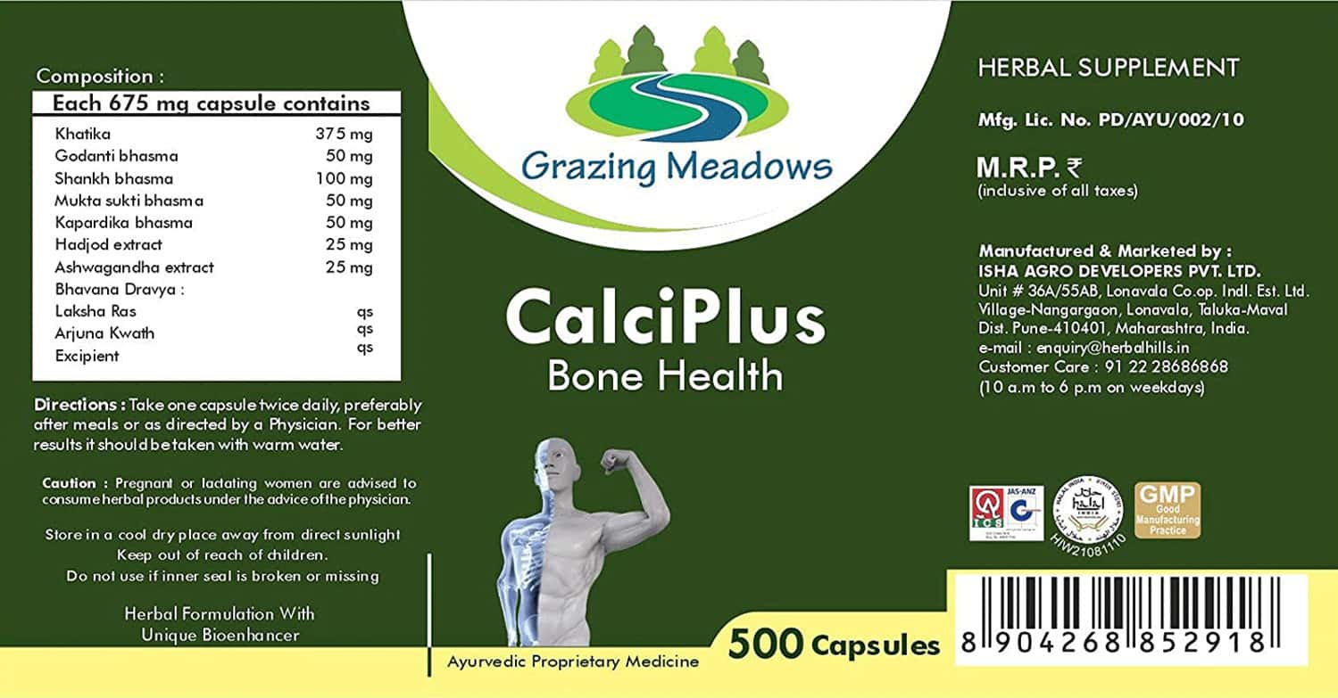 Buy GRAZING MEADOWS CALCI PLUS (675MG) - NATURAL CALCIUM SUPPLEMENT FOR ...