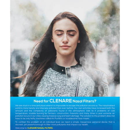 Buy CLENARE INVISIBLE NASAL FILTER BODY (SMALL + MEDIUM + LARGE)(PACK ...