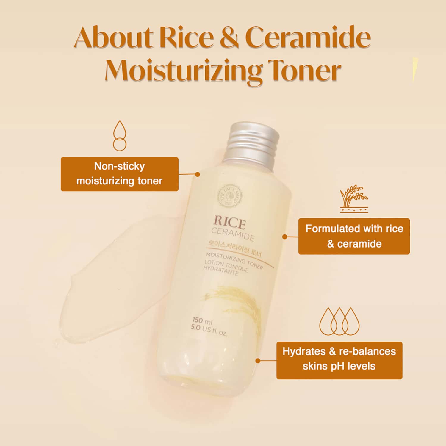 Buy THE FACE SHOP RICE & CERAMIDE MOISTURIZING TONER Online & Get Upto ...