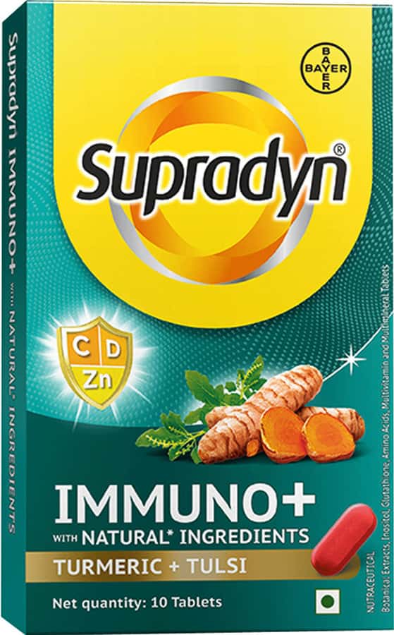 Buy SUPRADYN IMMUNO+ WITH TURMERIC + TULSI NATURAL IMMUNITY BOOSTER ...