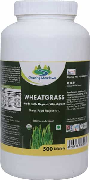 Buy GRAZING MEADOWS WHEATGRASS 500 MG - 500 TABLETS (PACK OF 5) Online ...