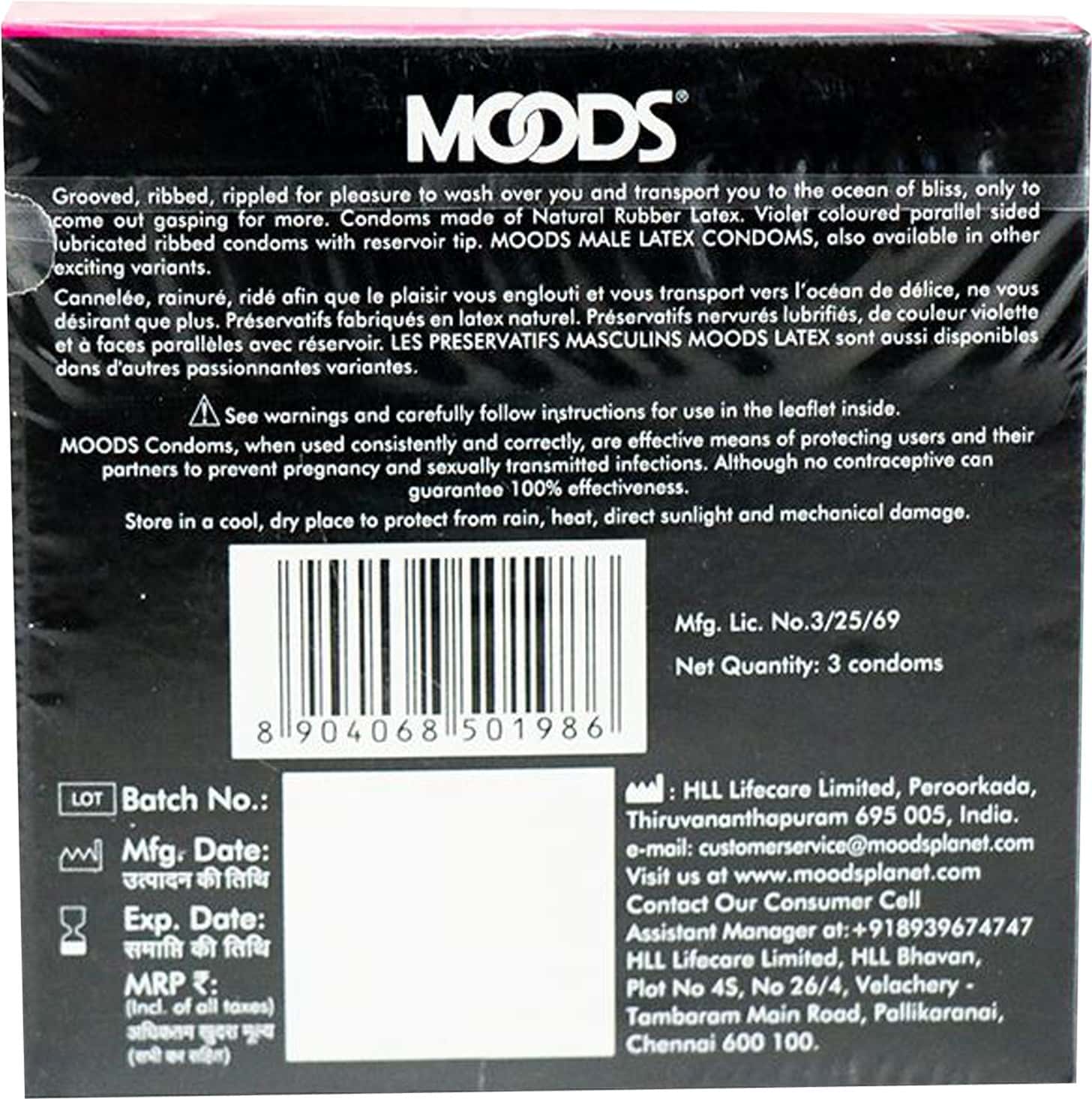 Buy MOODS RIBBED CONDOMS - PACK OF 3'S Online & Get Upto 60% OFF at ...