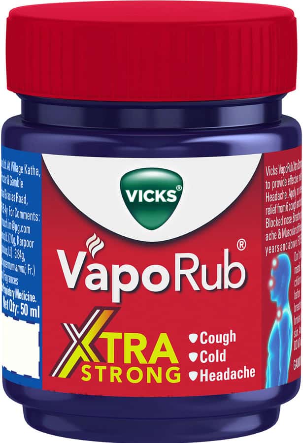 Buy VICKS VAPORUB 50ML RELIEF FROM COLD COUGH HEADACHE AND BODY PAIN ...