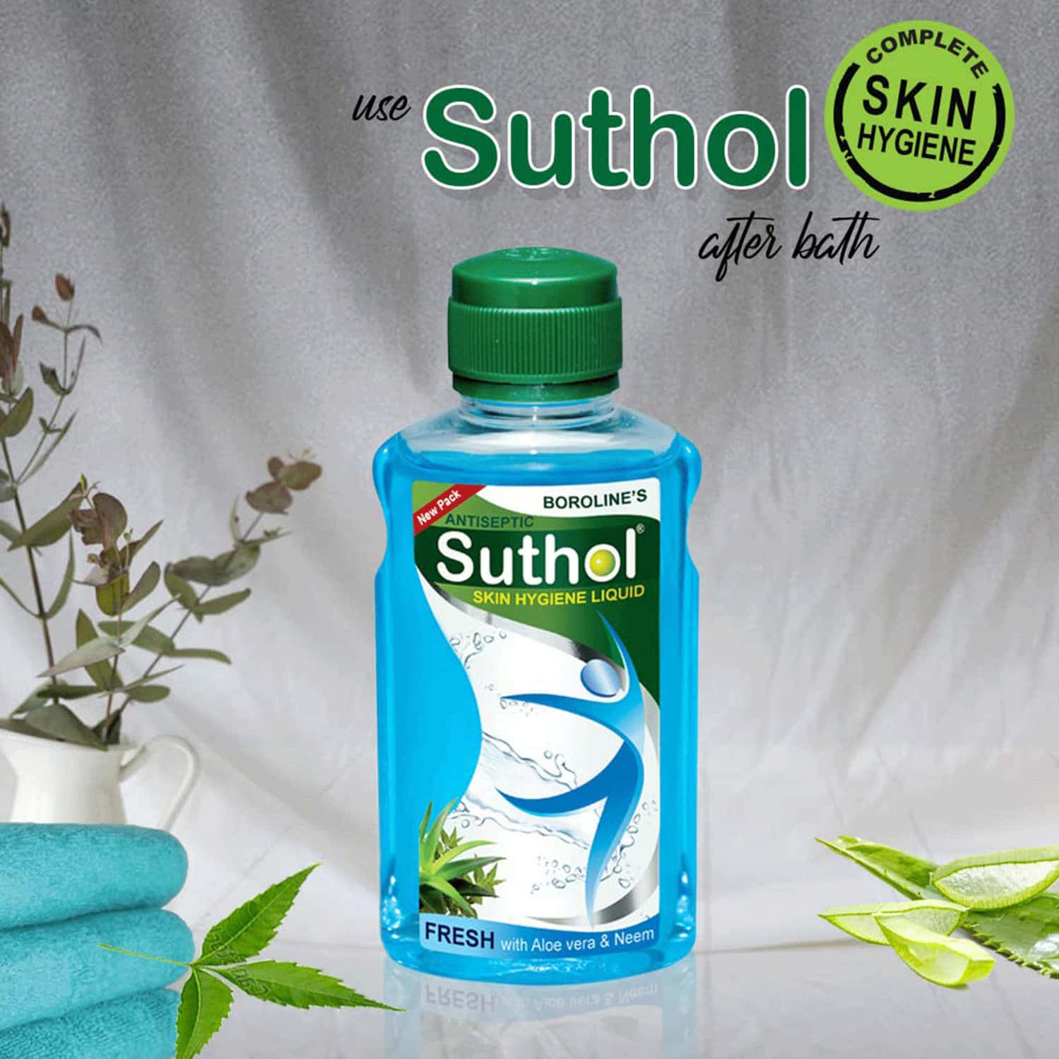 Buy BOROLINE'S SUTHOL ACTIVE ALOE VERA ANTISEPTIC LIQUID DROPS 200ML X ...