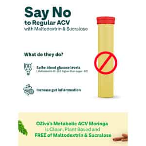 Buy OZIVA ACV MORINGA FOR WEIGHT LOSS | 3-IN-1 FAT OXIDATION FORMULA ...