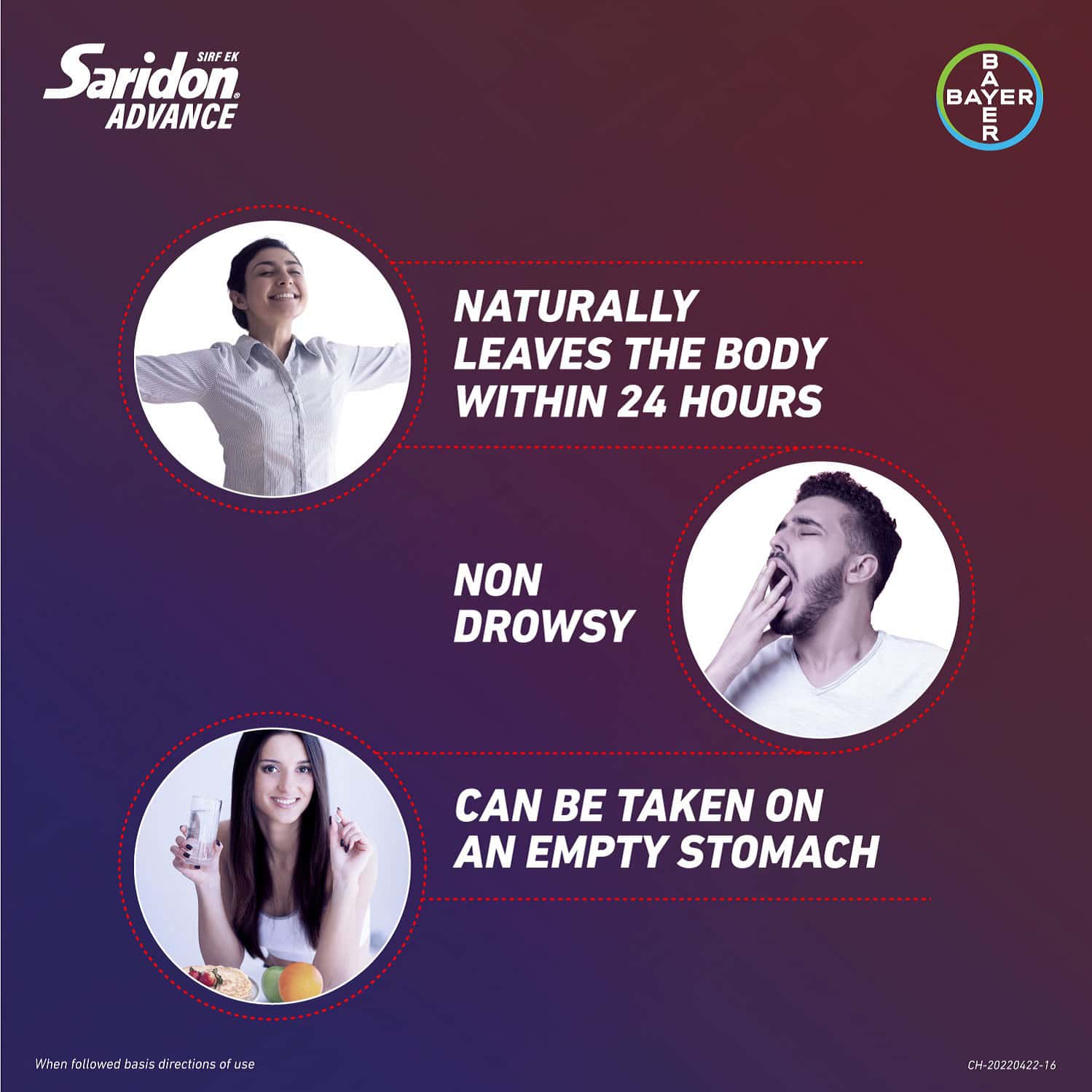 Buy SARIDON ADVANCE FOR SEVERE HEADACHE RELIEF TABLET 10 TABLETS Online ...