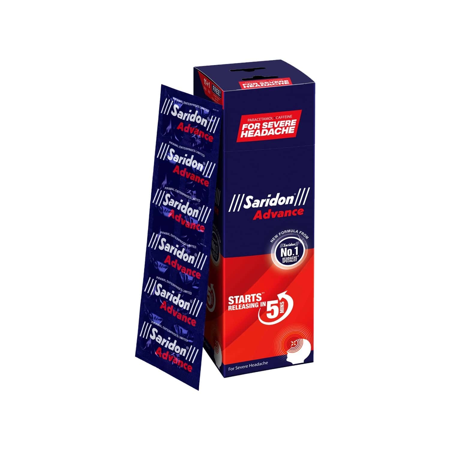 Buy SARIDON ADVANCE STRIP OF 10 TABLETS Online & Get Upto 60% OFF at ...