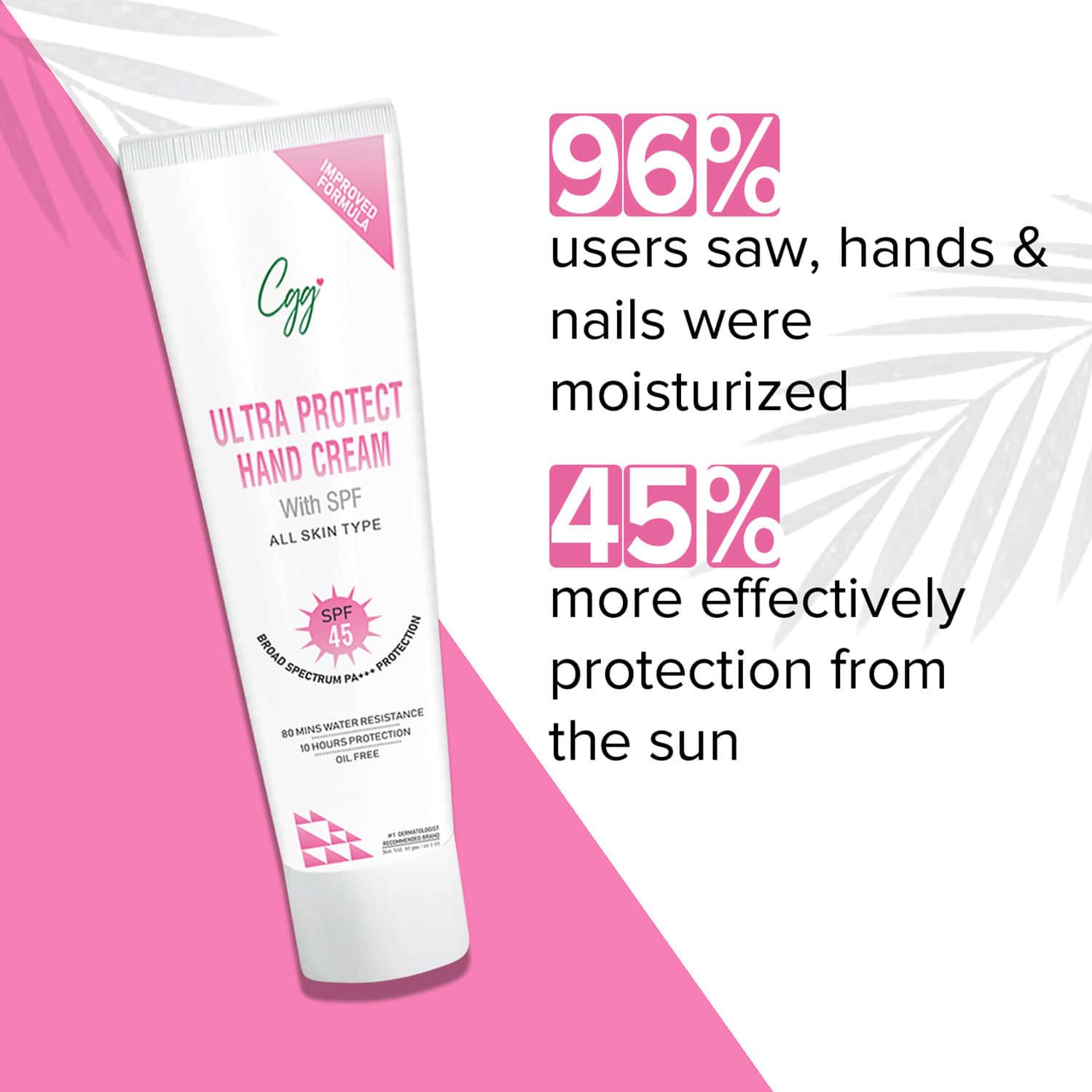 Buy CGG COSMETICS ULTRA PROTECT HAND CREAM SPF 45 BROAD SPECTRUM PA ...